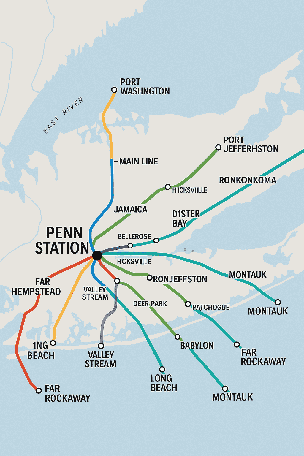 LIRR Map: Routes, Stops & Service Information